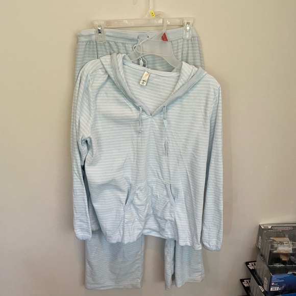Cato | Intimates & Sleepwear | Cato Soft Blue Striped Lounge Set | Poshmark